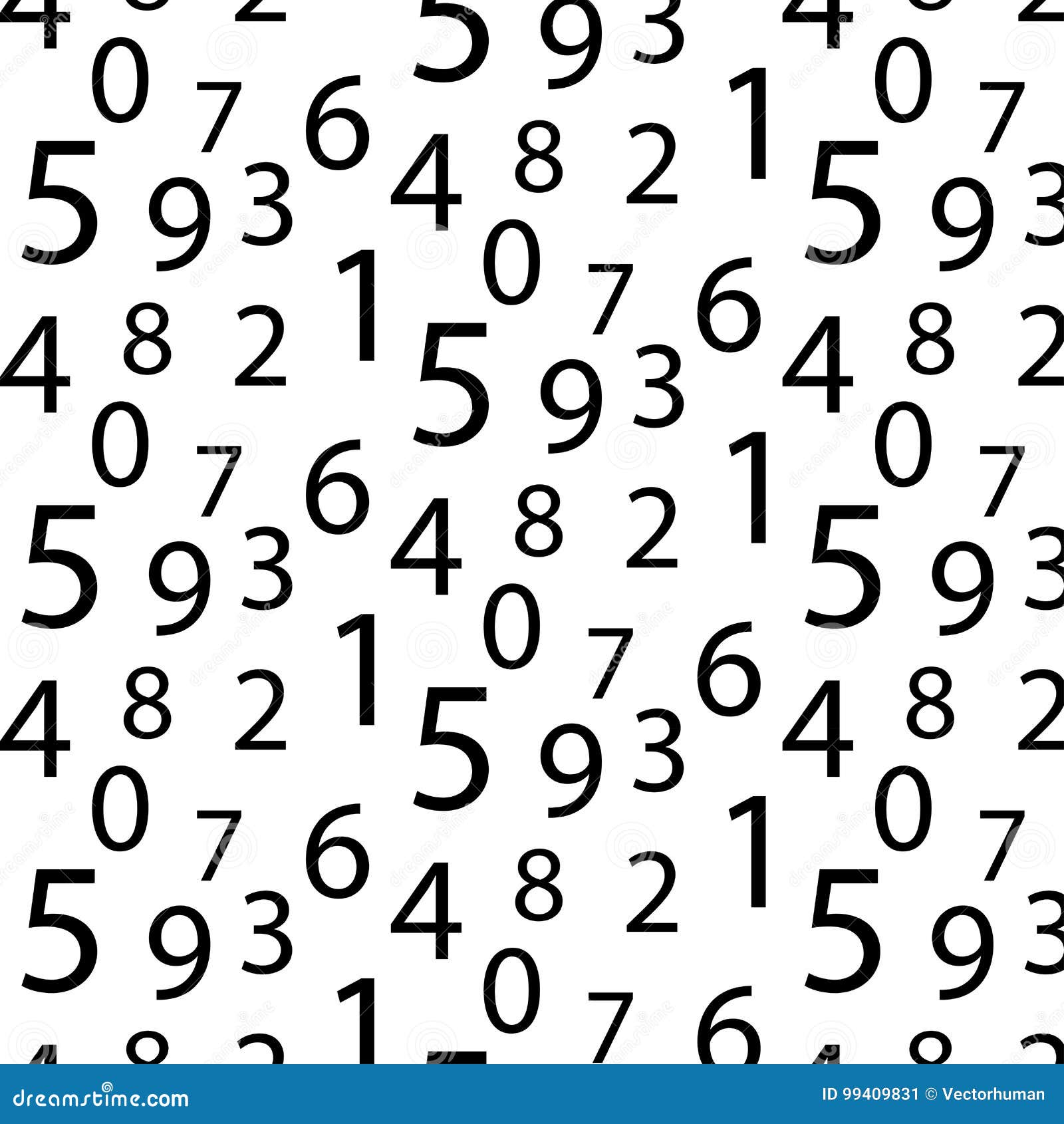 Number pattern stock vector. Illustration of black, nine - 99409831