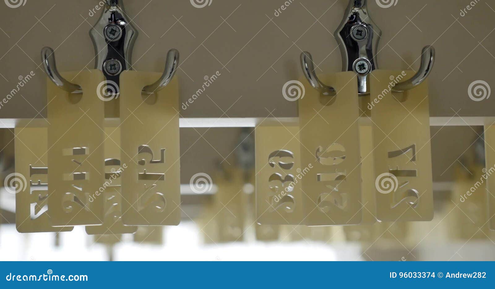 Number Plates in the Locker Room Stock Photo - Image of lockerroom ...