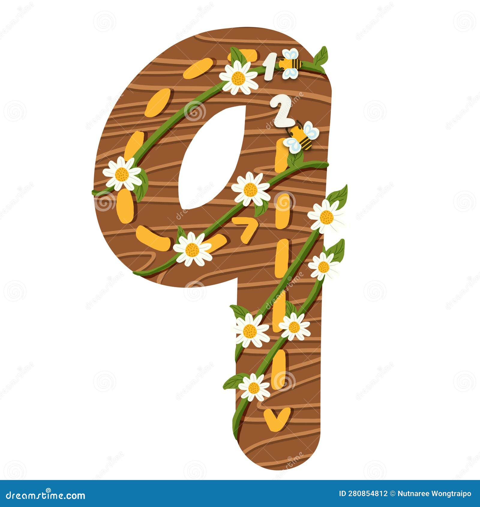?Number 9 : Practice Writing Numbers Stock Illustration - Illustration ...