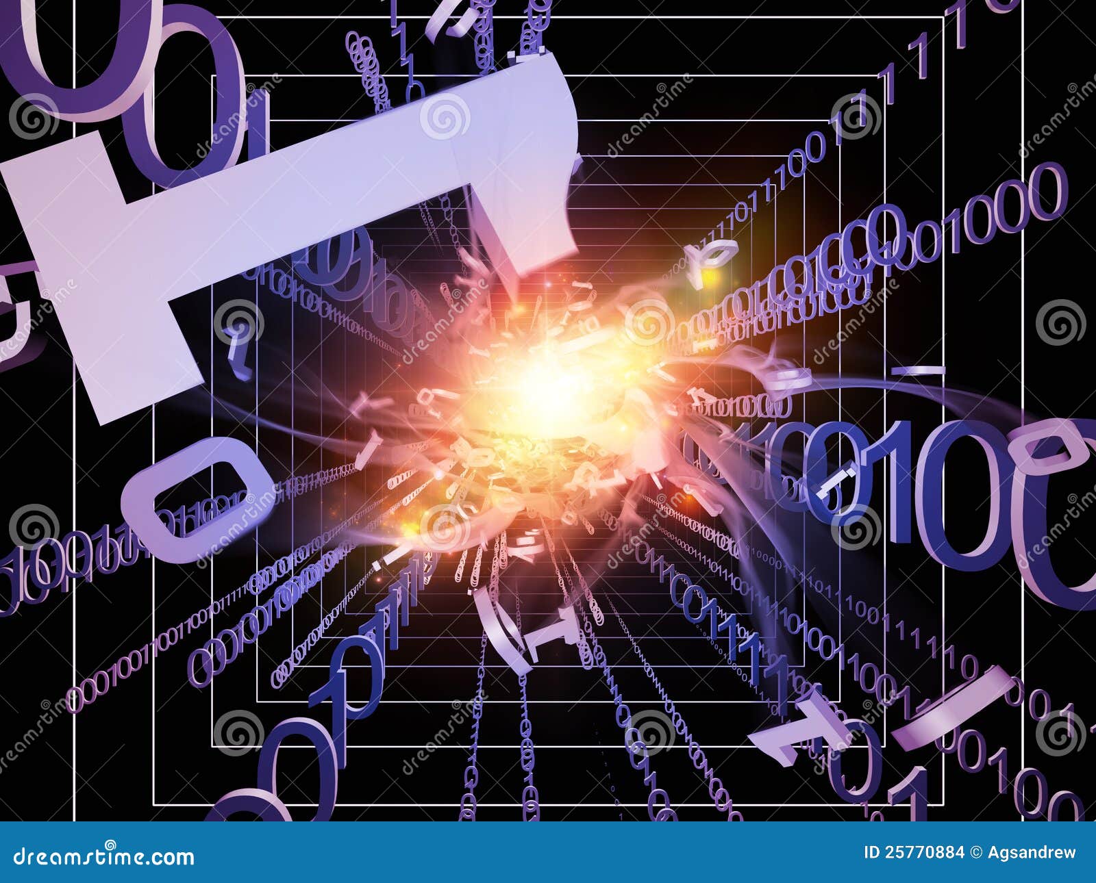 Number Processing stock illustration. Illustration of digit - 25770884