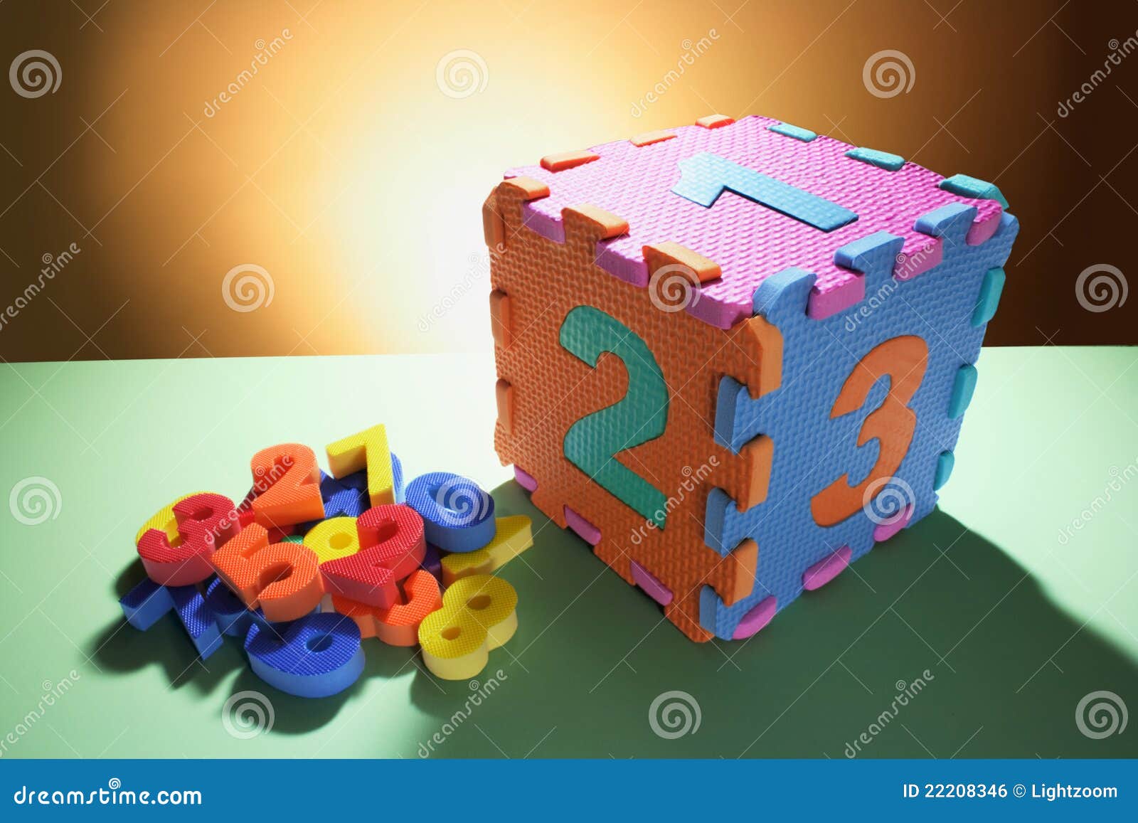 Number Puzzles stock photo. Image of learn, challenge - 22208346