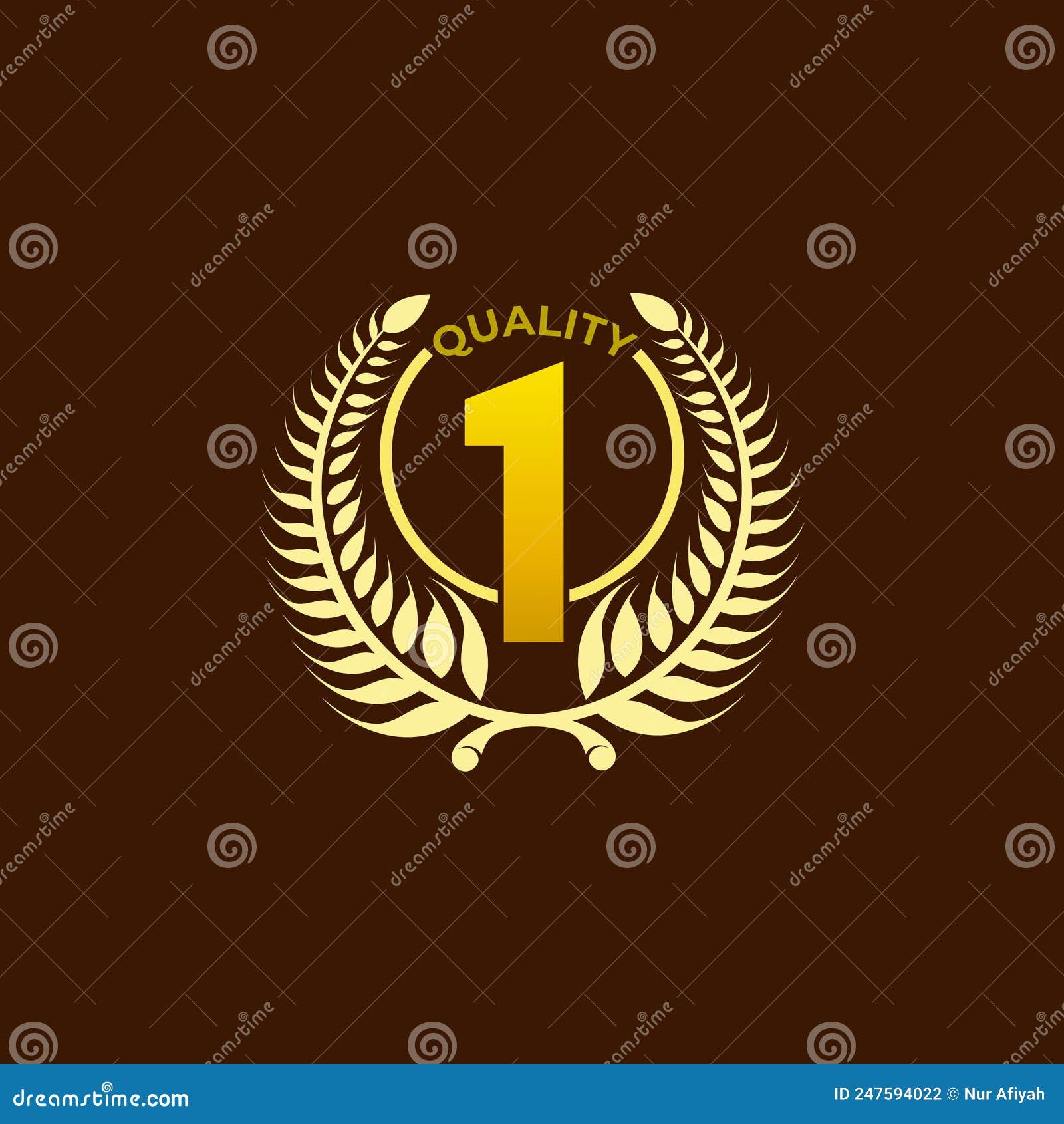 Number 1 Quality Logo, Bast Quality Logo Template Stock Vector ...