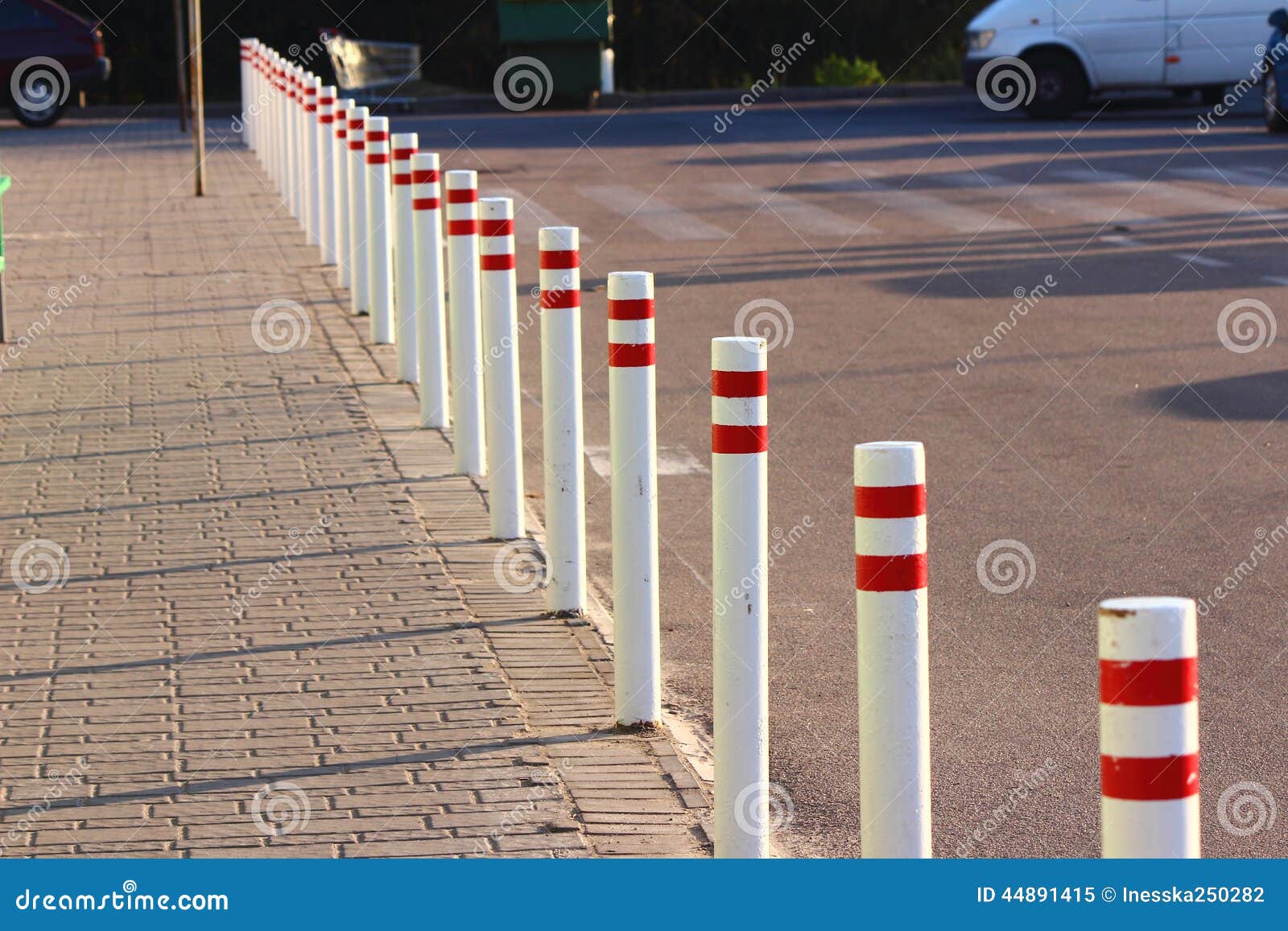 Number of Restrictive Columns Stock Image - Image of border, stop: 44891415