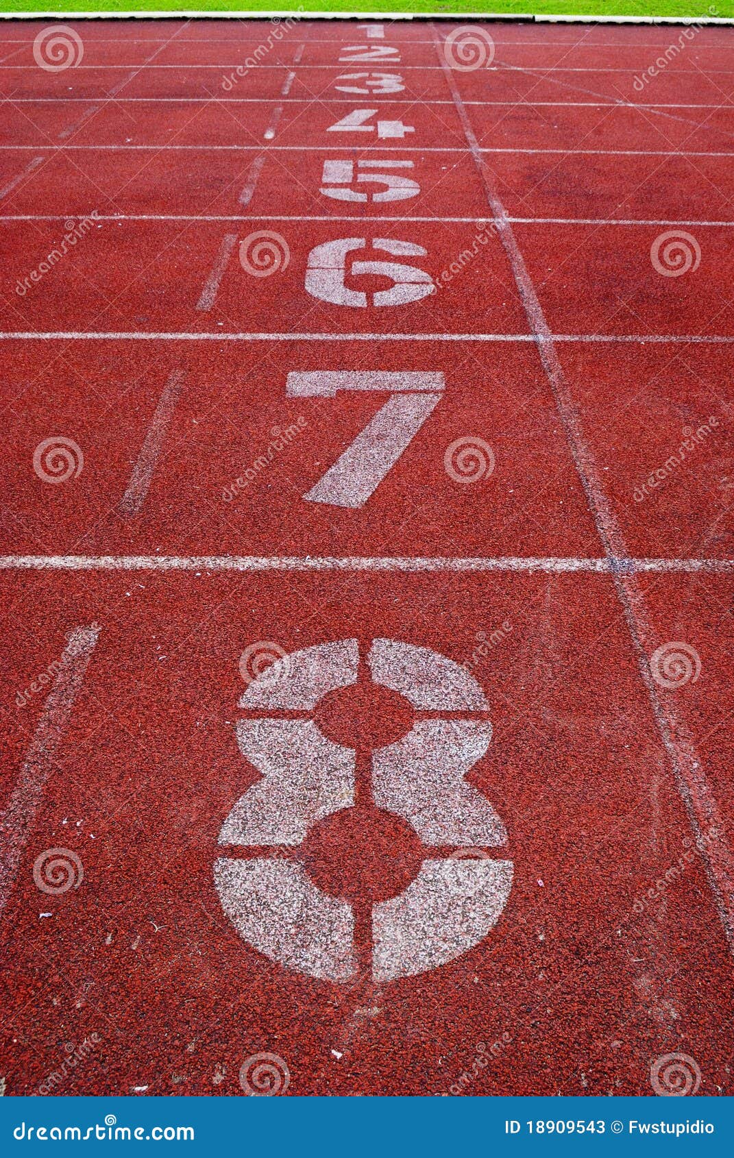 Number and running track stock image. Image of four, compete - 18909543