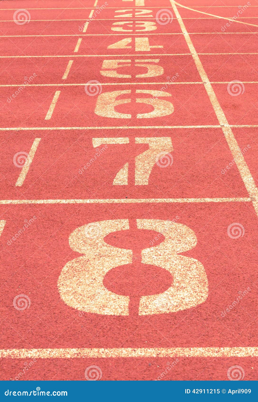 Number on Running Track Vintage Background Stock Image - Image of style ...