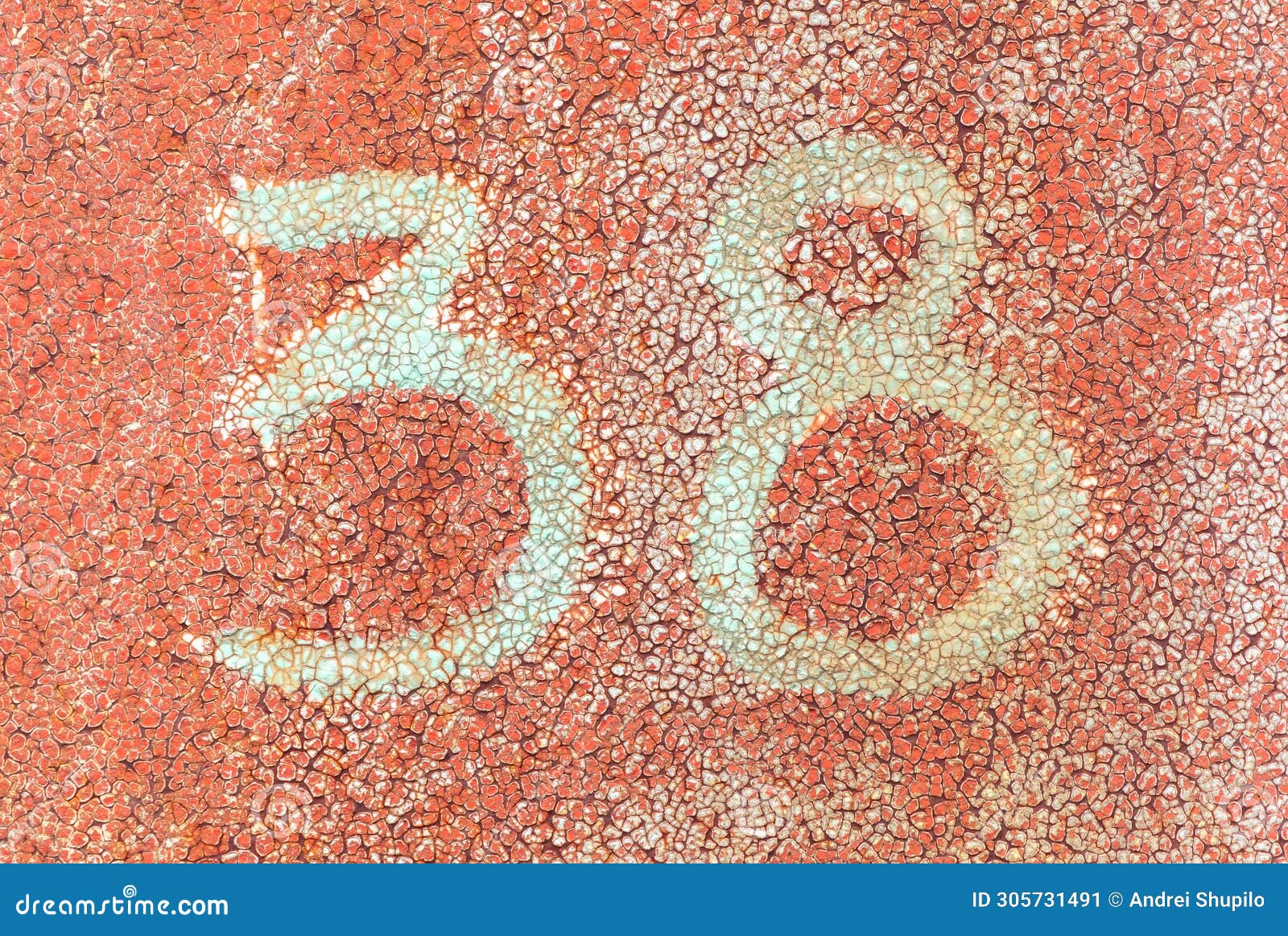 The Number 38 on a Rusty Metal Fence Stock Image - Image of grunge ...