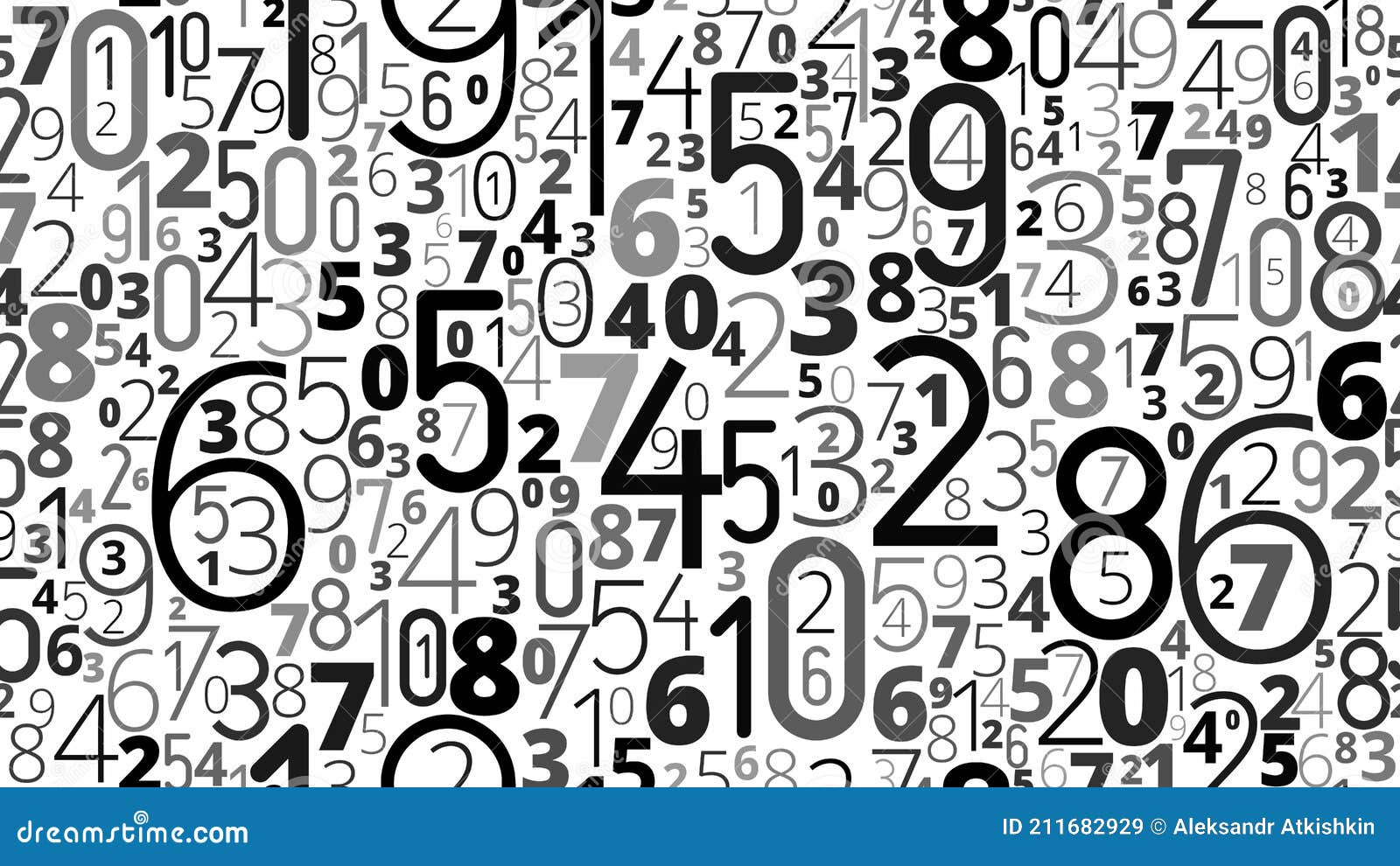 Number seamless texture stock illustration. Illustration of pattern ...