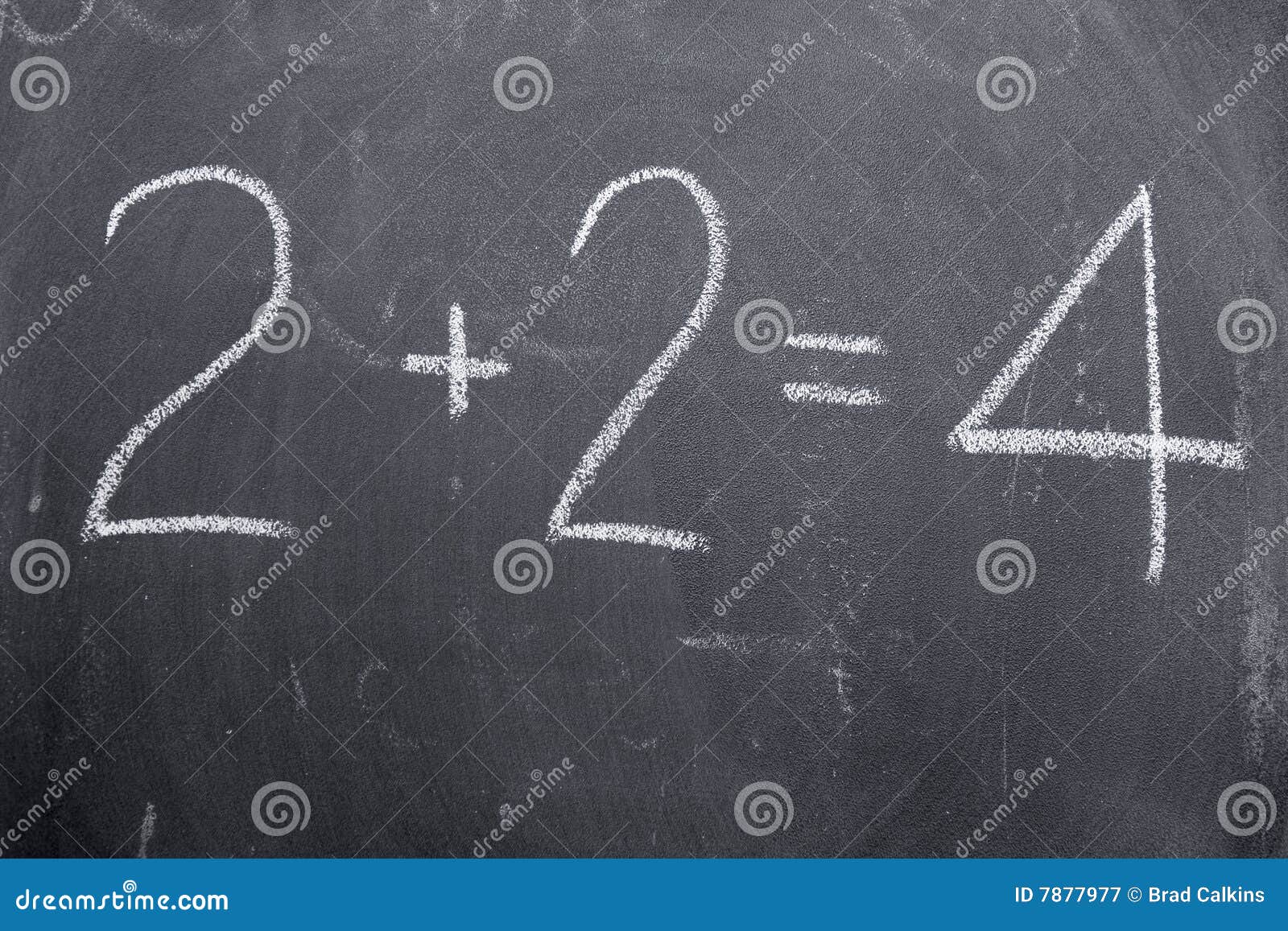 Number sentence stock image. Image of addend, number, four - 7877977