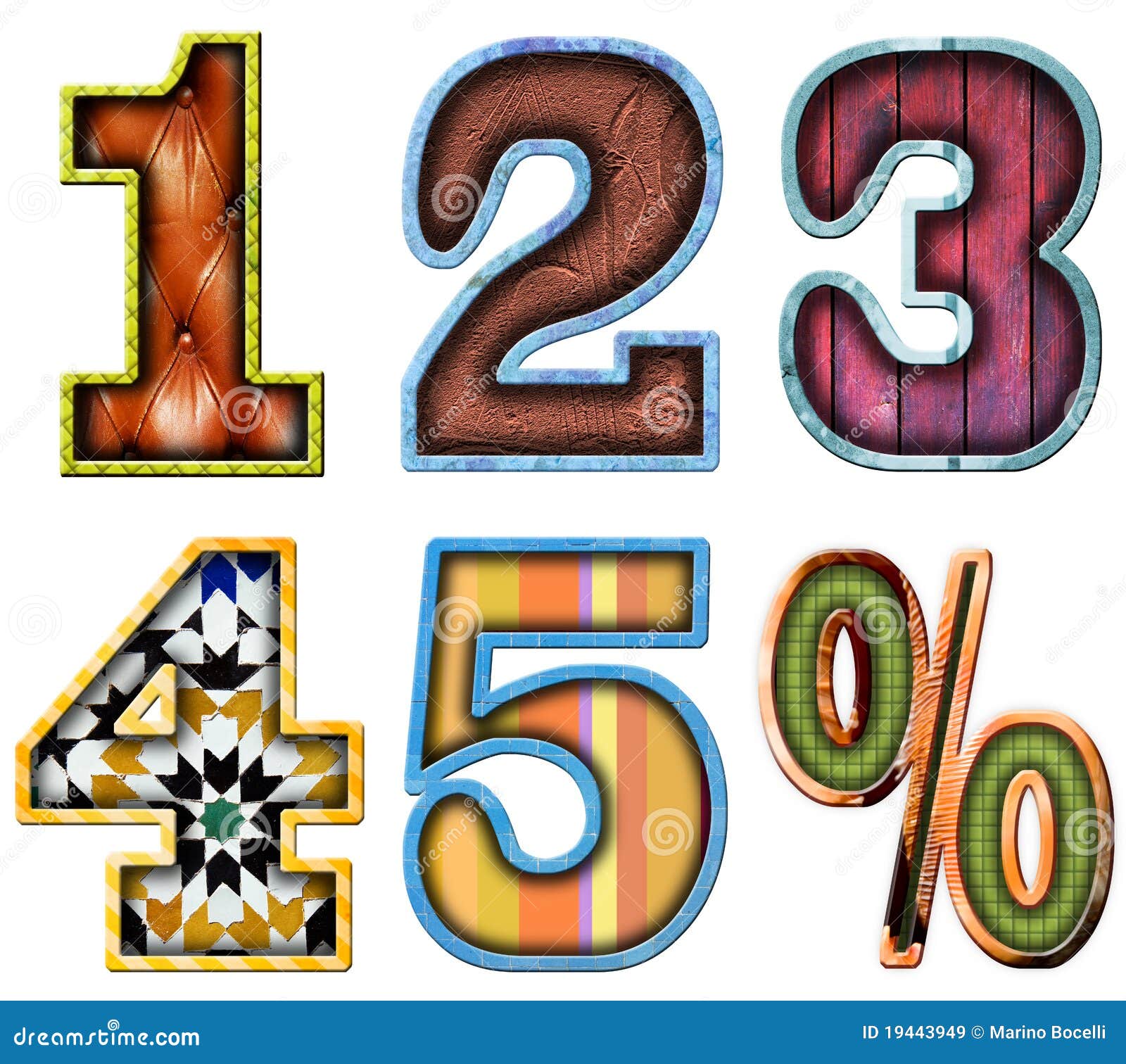 Number series one to five stock illustration. Illustration of figure ...