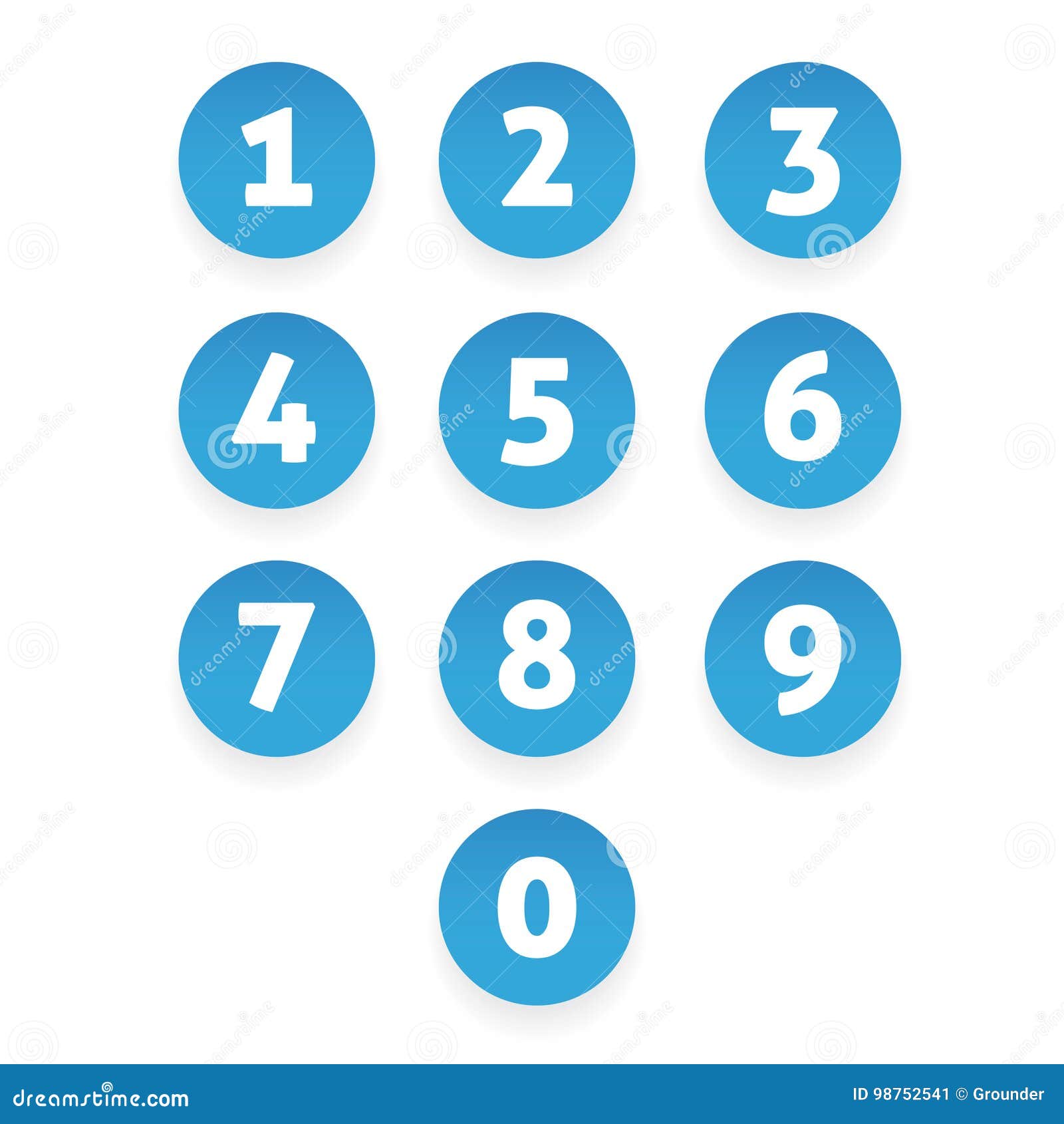 Number Circle Logo, Concept Number + Icon Circle Illustration ...