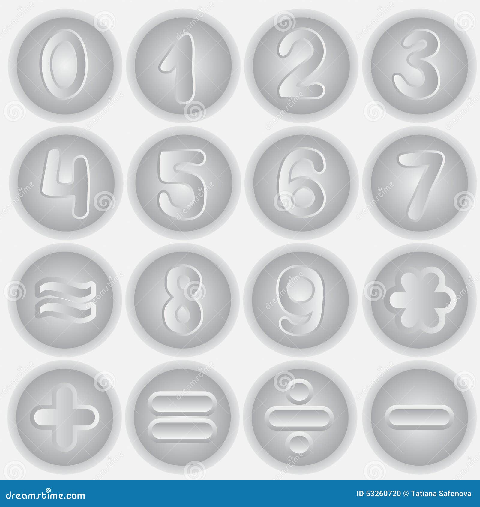 Number Set Drawing. Info Graphics Element Stock Vector - Illustration ...