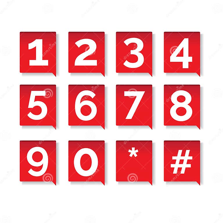 Number set stock illustration. Illustration of number - 53209332