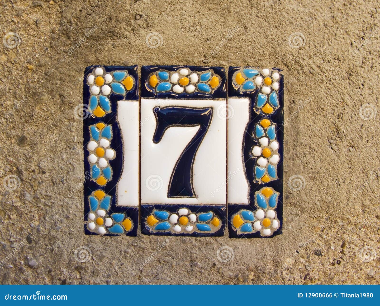 Number seven stock photo. Image of design, ornament, digit - 12900666