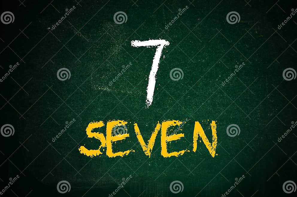 Number seven stock photo. Image of graphic, school, seven - 26813458