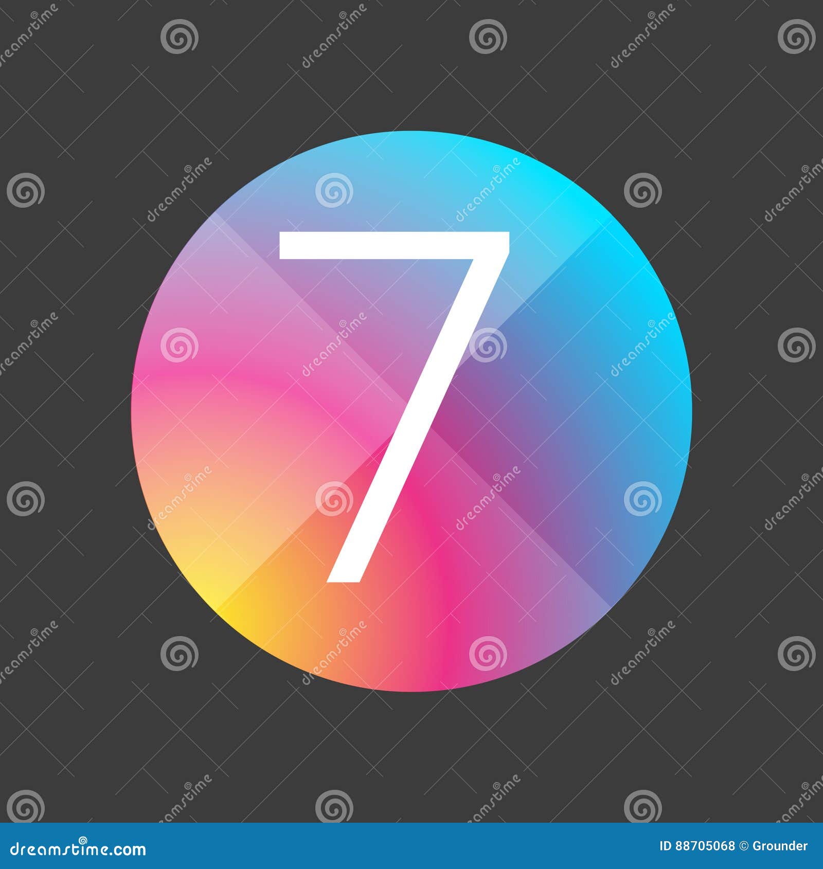 Set Of Seven Colorful Chakras Symbols Isolated On Transparent ...