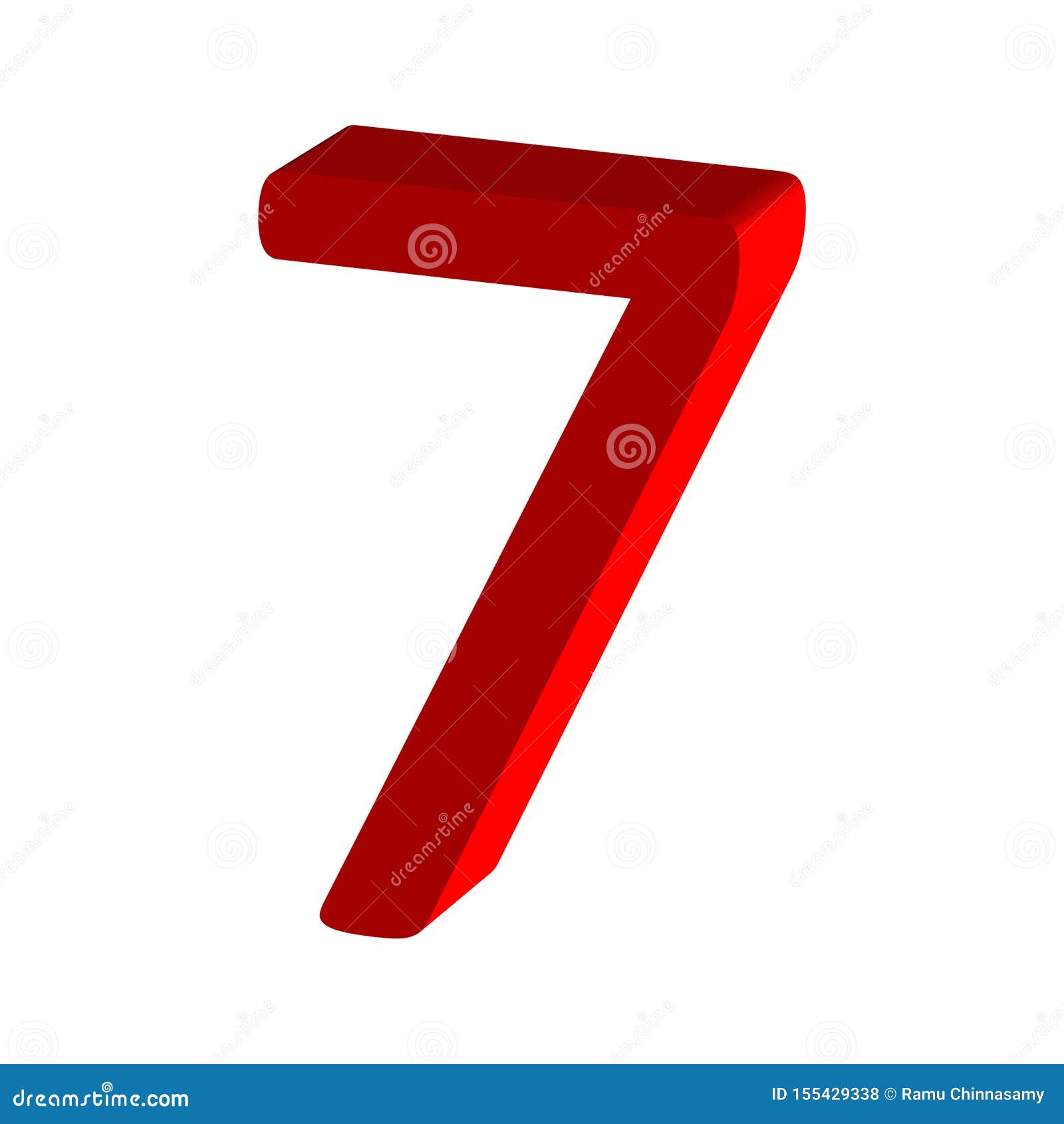 Number seven stock illustration. Illustration of abstract - 155429338