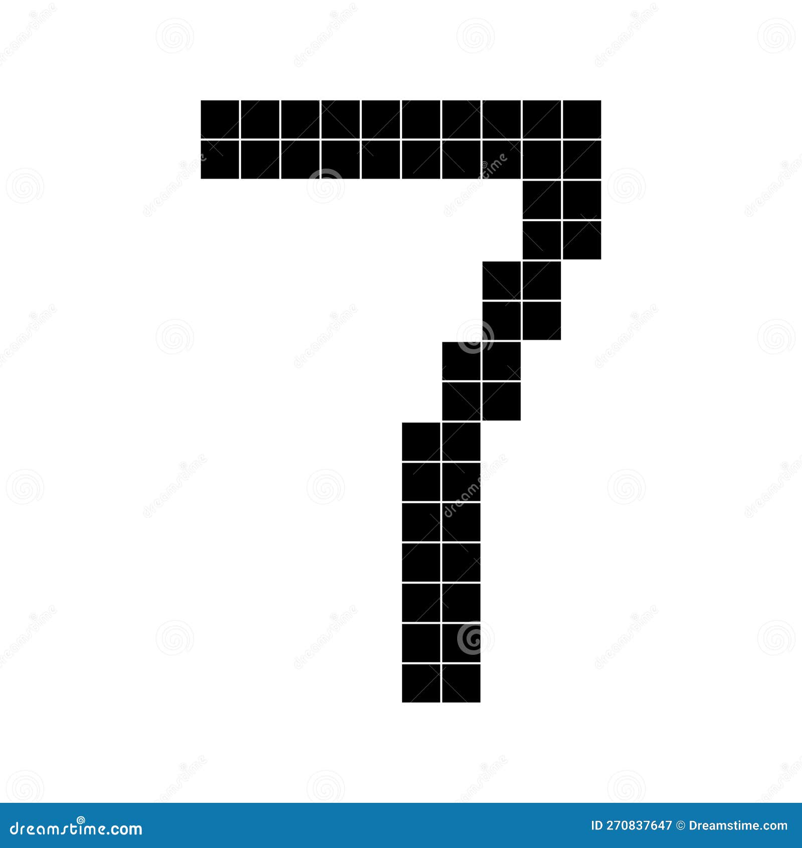 Number 7 Seven, 3d Cube Pixel Shape Minecraft 8 Bit Stock Vector ... Number 7 Seven, 3d Cube Pixel Shape Minecraft 8 Bit Stock Vector ...