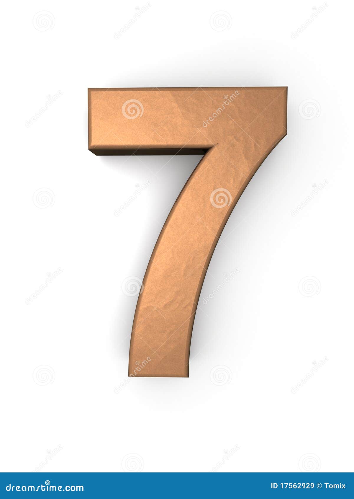 Number Seven Golden Metal Texture Royalty-Free Stock Photography ...