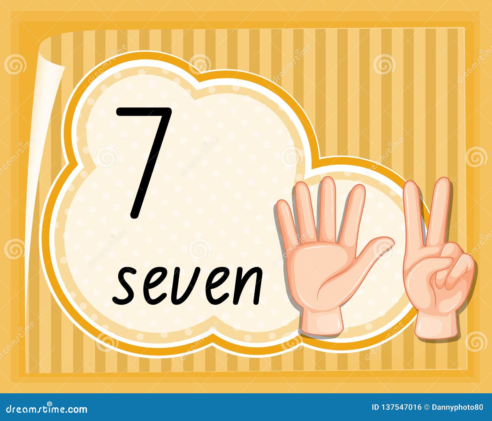 The Seven Finger Royalty-Free Cartoon | CartoonDealer.com #121282202