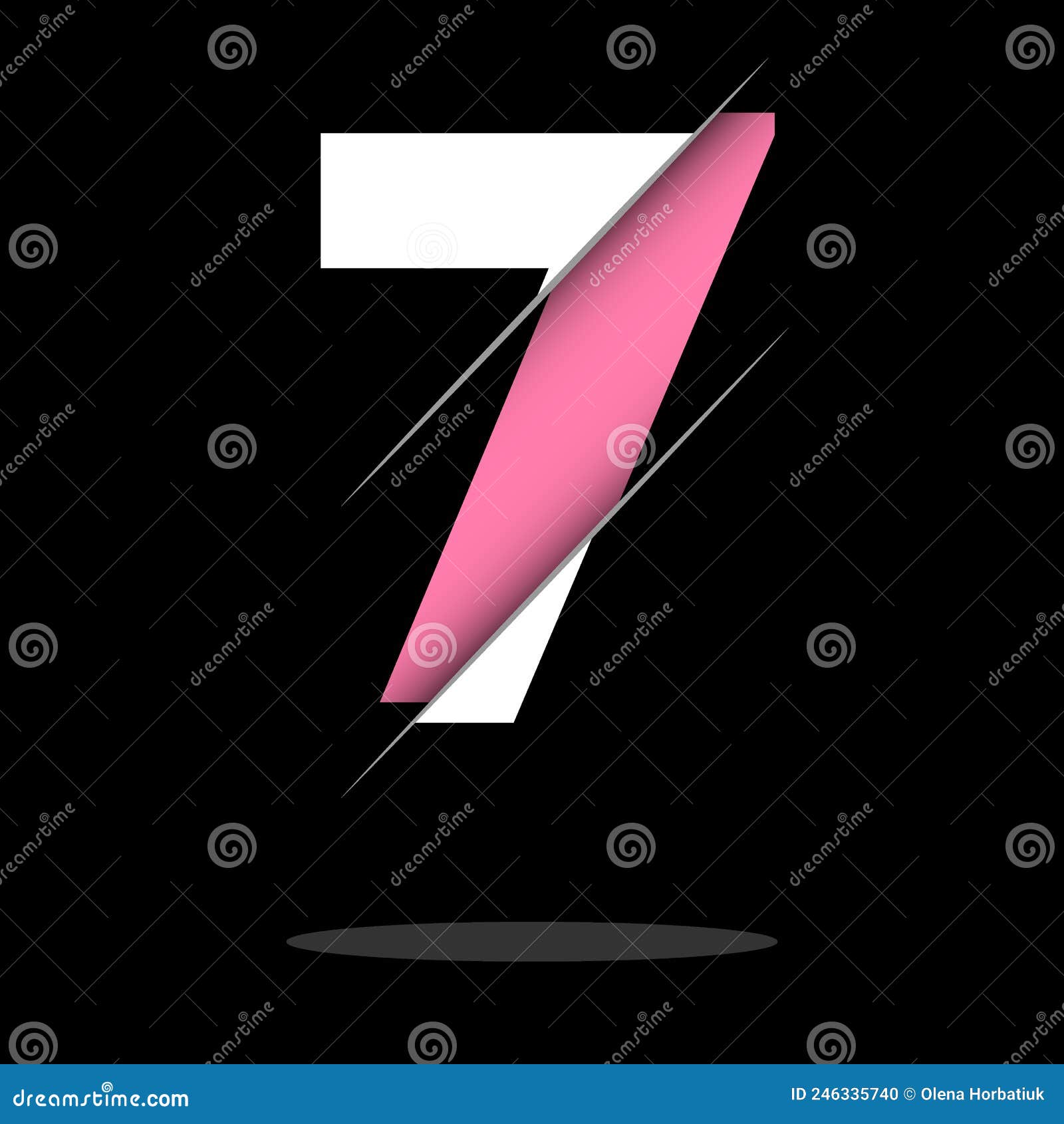 Number Seven Made from Colorful Numbers - Check My Portfolio for Other ... Number Seven Made from Colorful Numbers - Check My Portfolio for Other ...