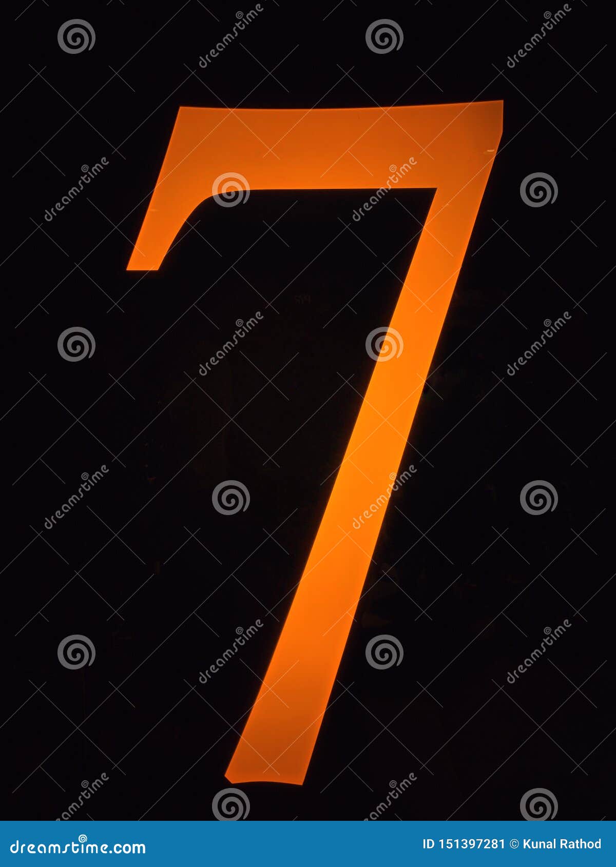 Number seven stock image. Image of numeric, seven, color - 151397281