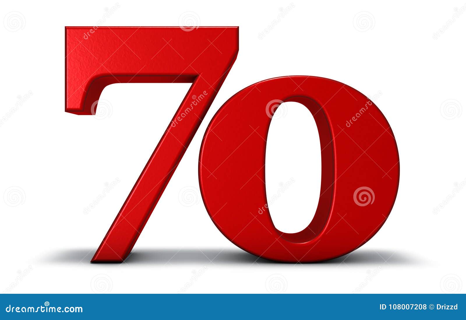 Set Of Number Seventy 70 Years Celebration Design. Anniversary Golden ...