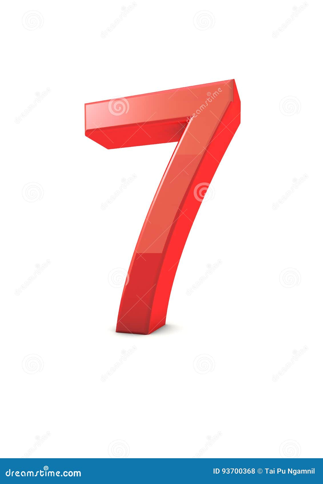 Number 7 stock illustration. Illustration of shiny, beautiful - 93700368