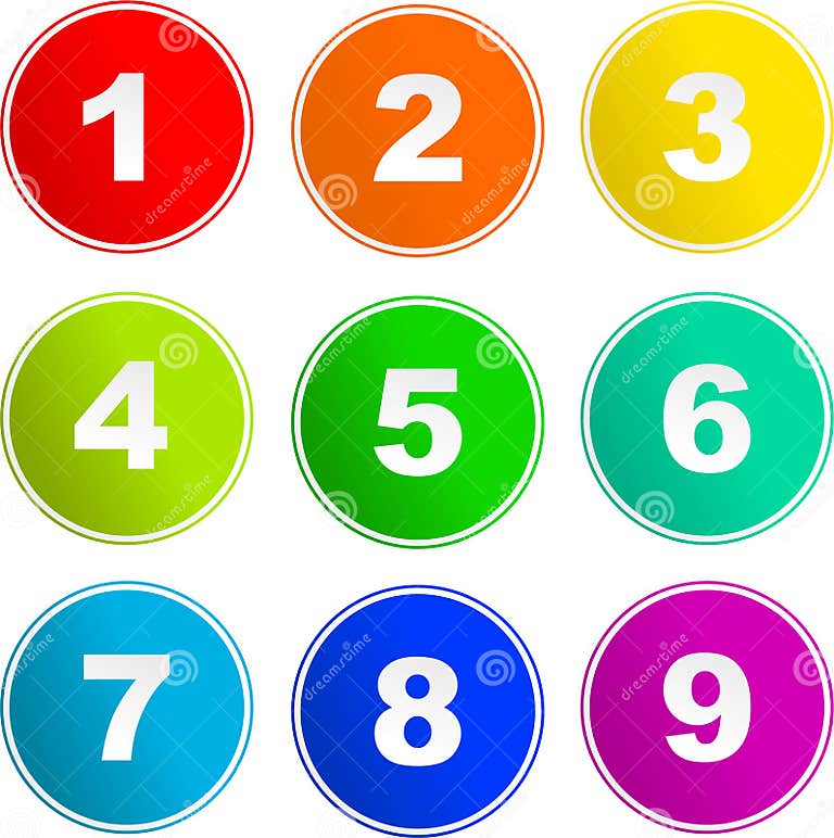 Number sign icons stock vector. Illustration of retro - 3297737