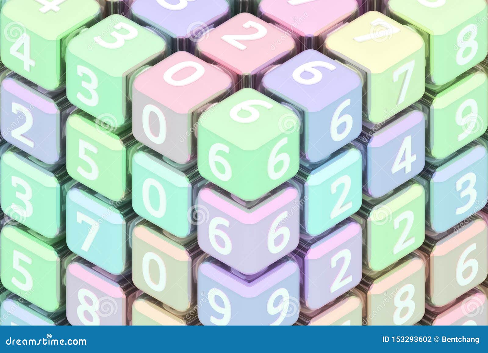 Decorative, Illustrations, Cube or Block Number Sign or Symbol, for ...