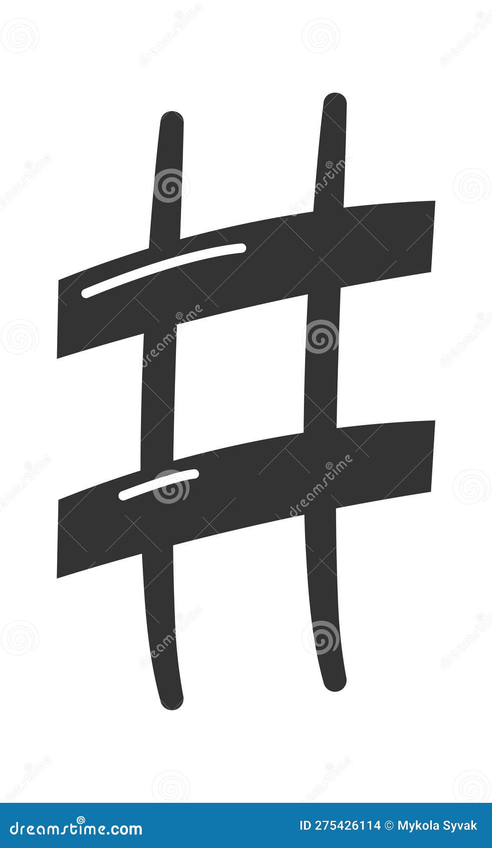 Number Sign Symbol stock vector. Illustration of graphic - 275426114