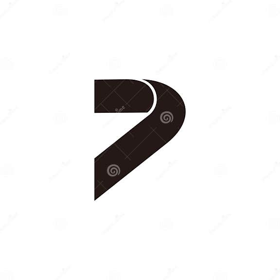 Number 7 Simple 3d Ribbon Shape Logo Vector Stock Vector - Illustration ...
