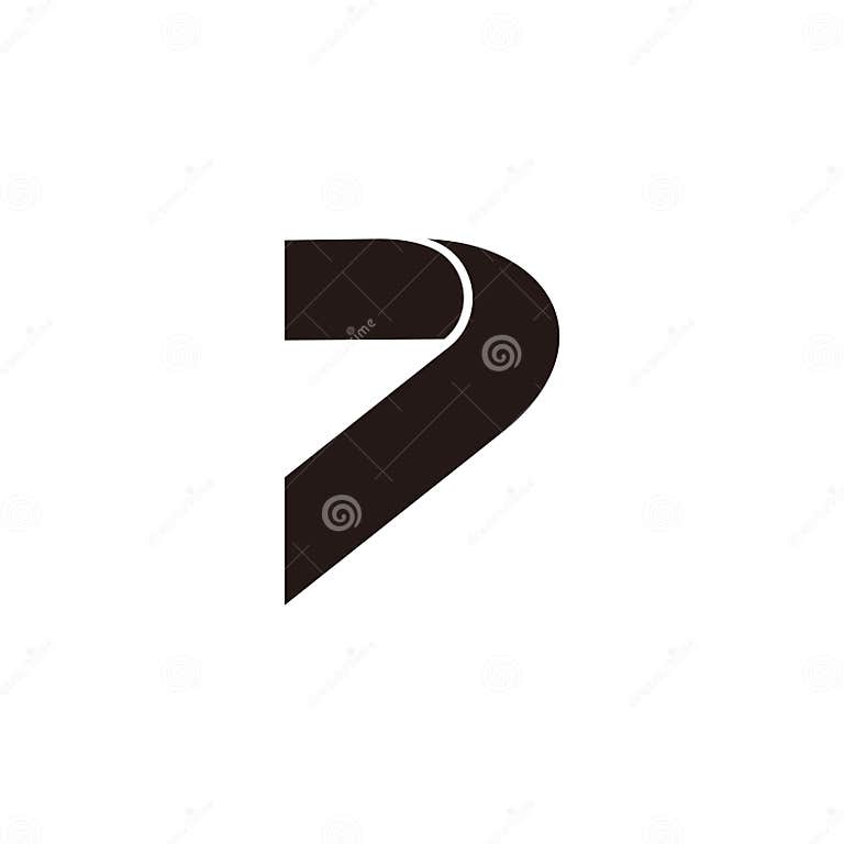 Number 7 Simple 3d Ribbon Shape Logo Vector Stock Vector - Illustration ...