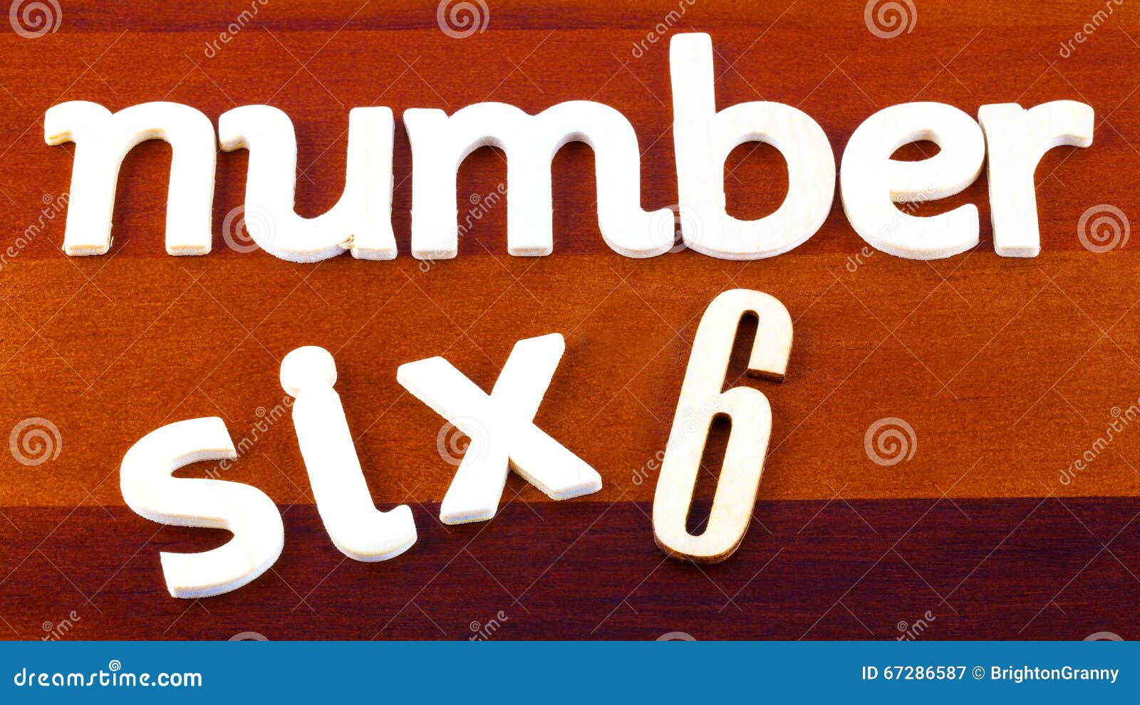 The number six stock image. Image of writing, count, wood - 67286587
