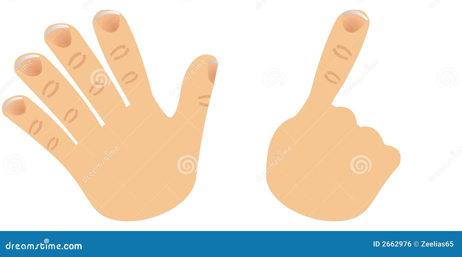 Number Six Made with Fingers Stock Vector - Illustration of sign, clip ...