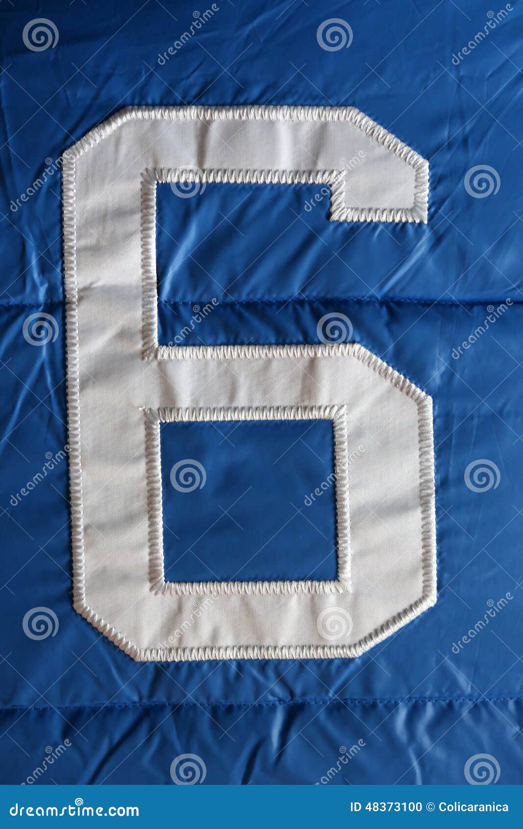 Number six stock photo. Image of sewing, sewed, jacket - 48373100