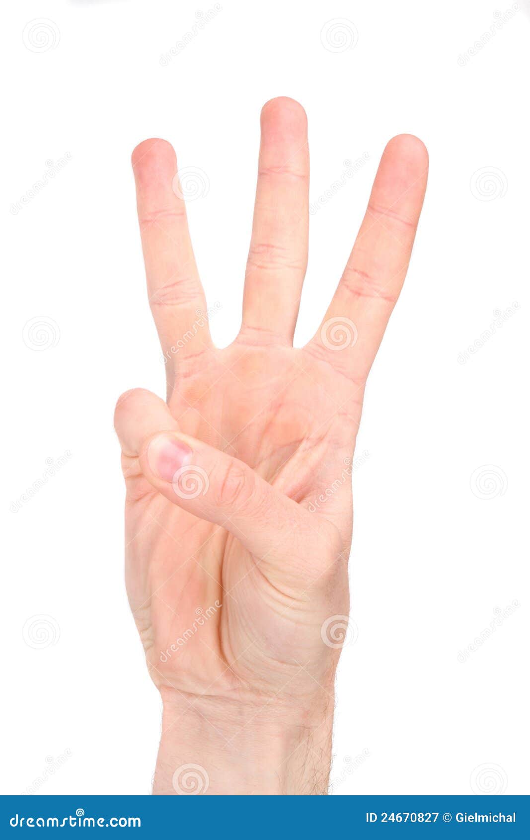 Number Six in Sign Language Stock Image - Image of finger, gesturing ...