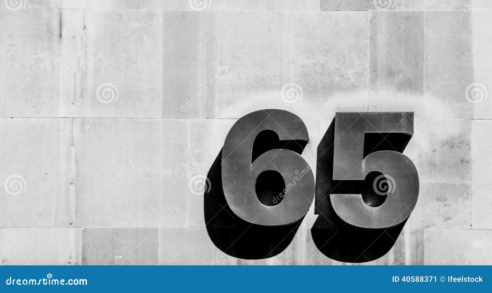 Number sixty-five on wall stock image. Image of london - 40588371