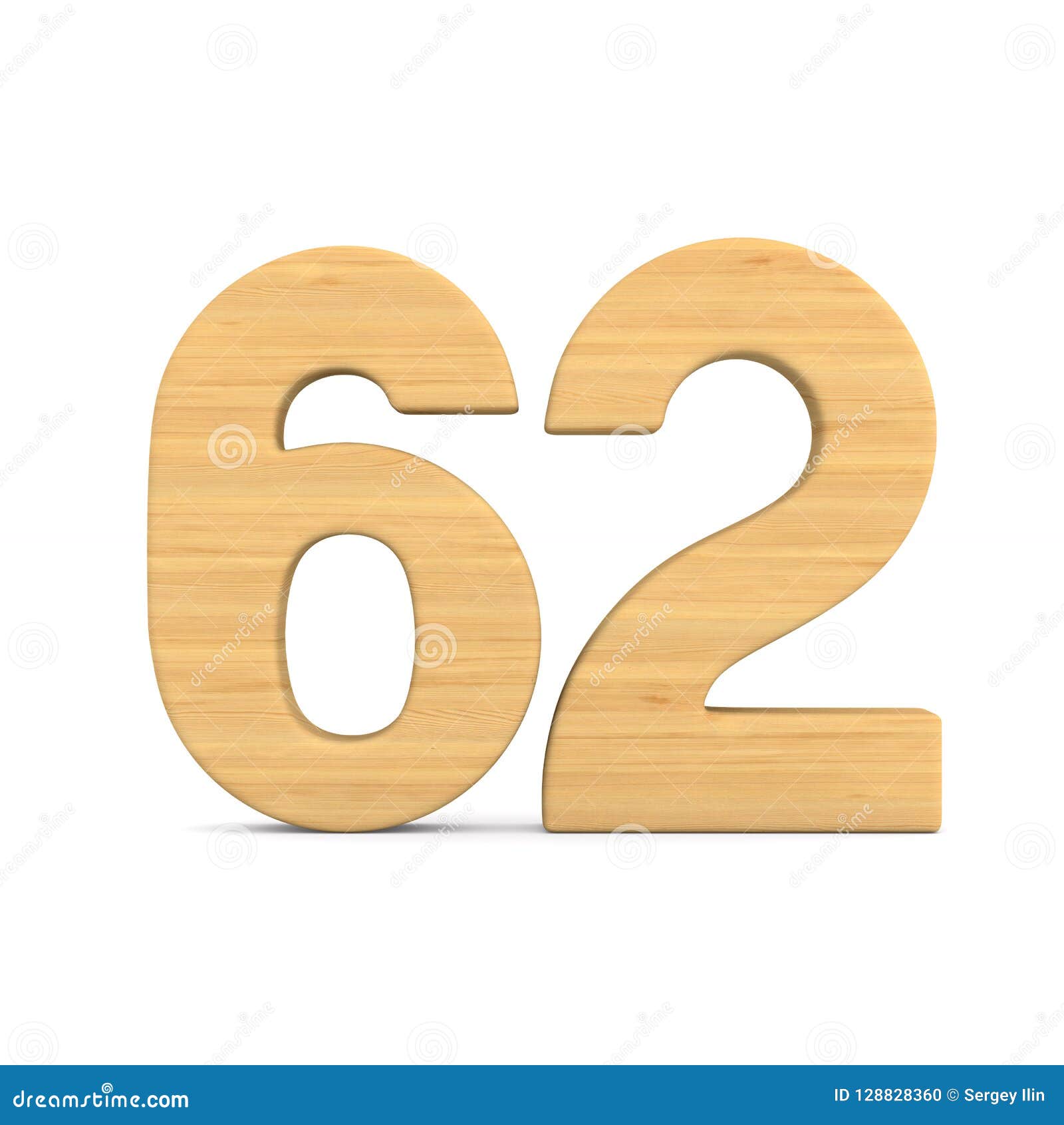 Number 68 Sixty Eight Red Sign 3D Rendering Isolated On White ...