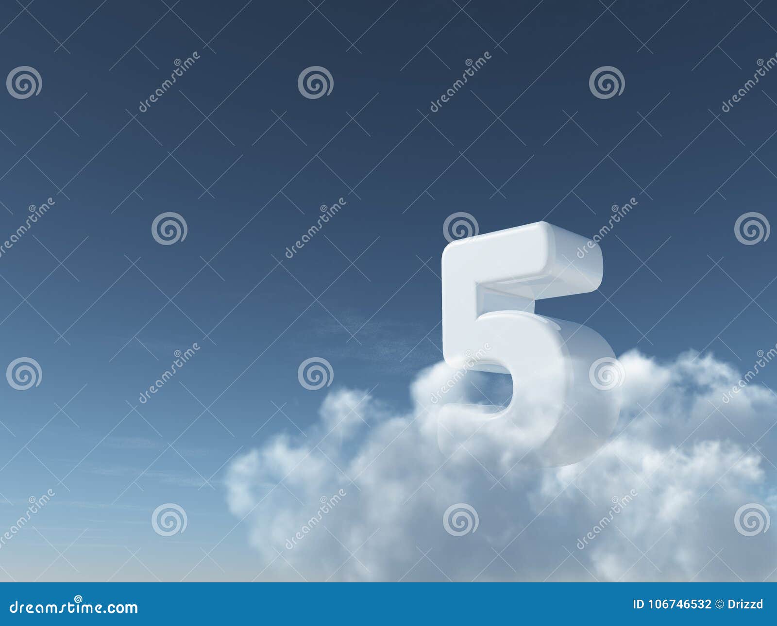 Number in the sky stock illustration. Illustration of profit - 106746532