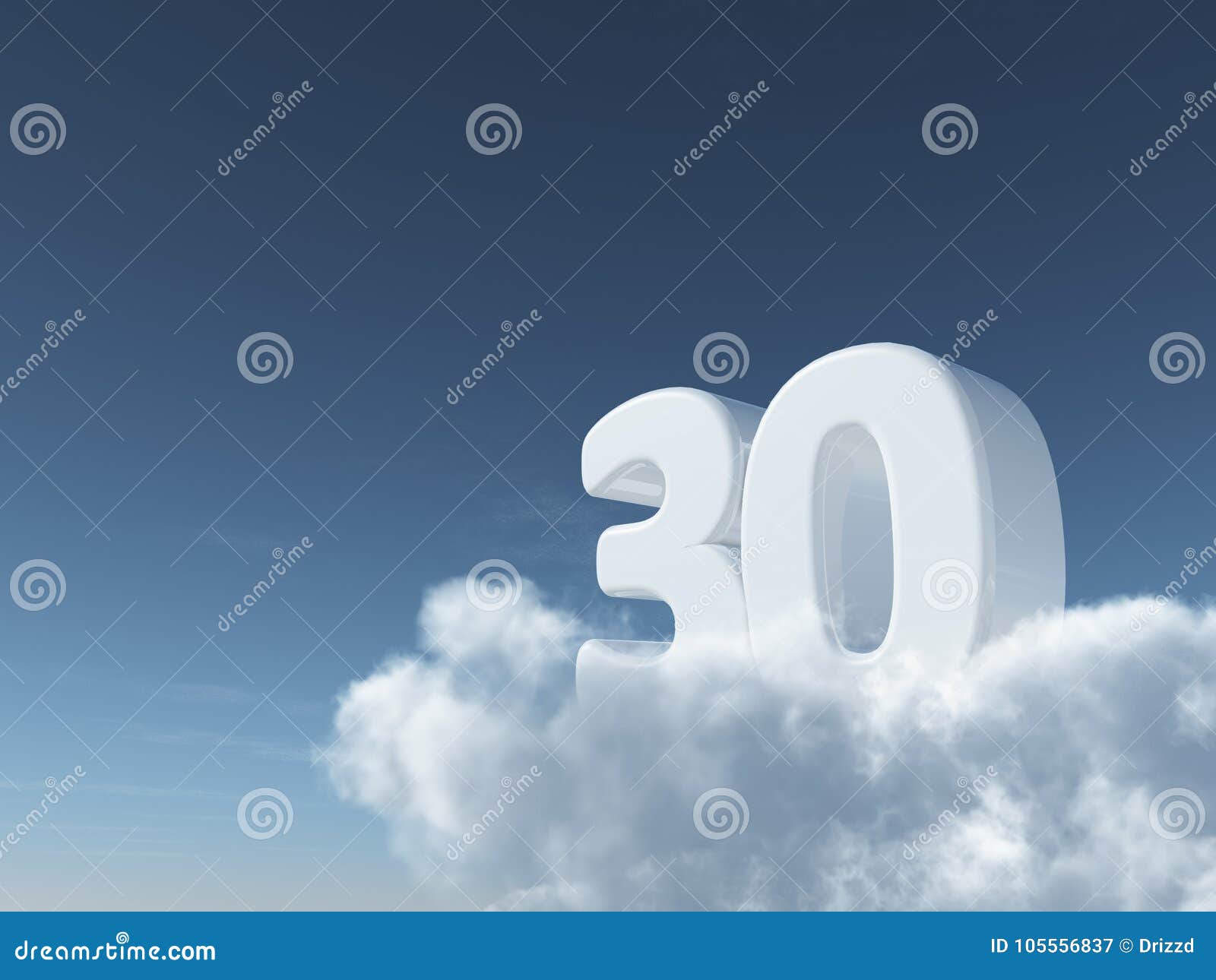 Number in the sky stock illustration. Illustration of value - 105556837