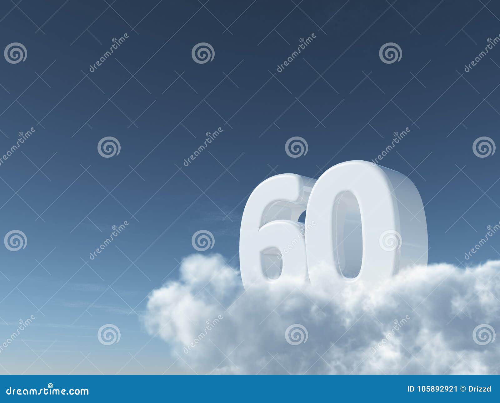 Number in the sky stock illustration. Illustration of prize - 105892921