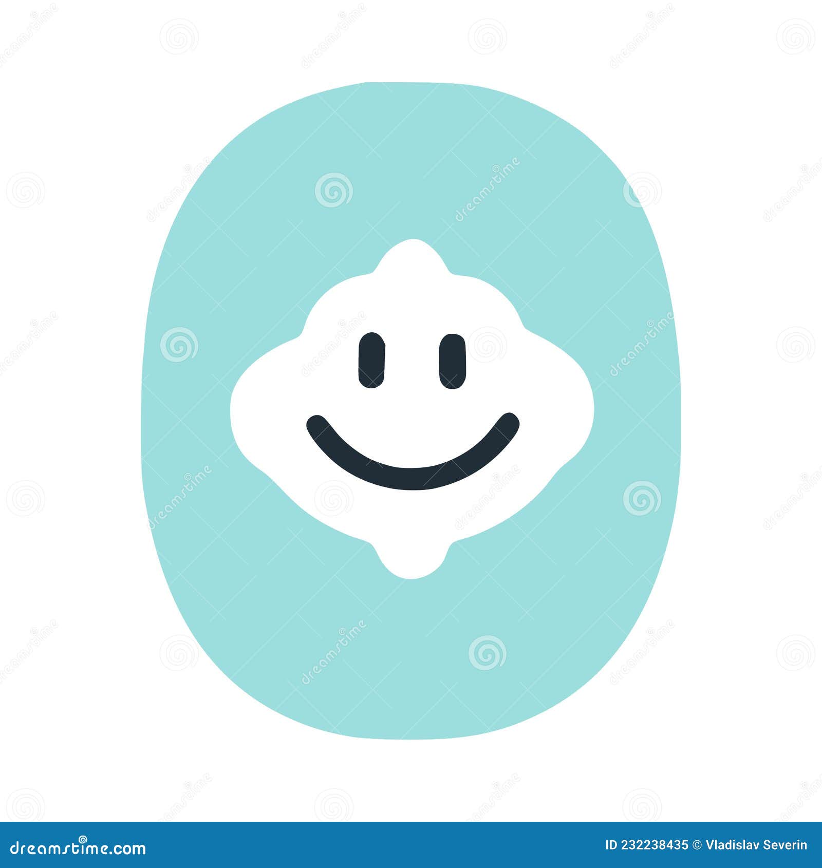 Number 0 with a Smile on the Face Character in Flat Style Stock Vector ...