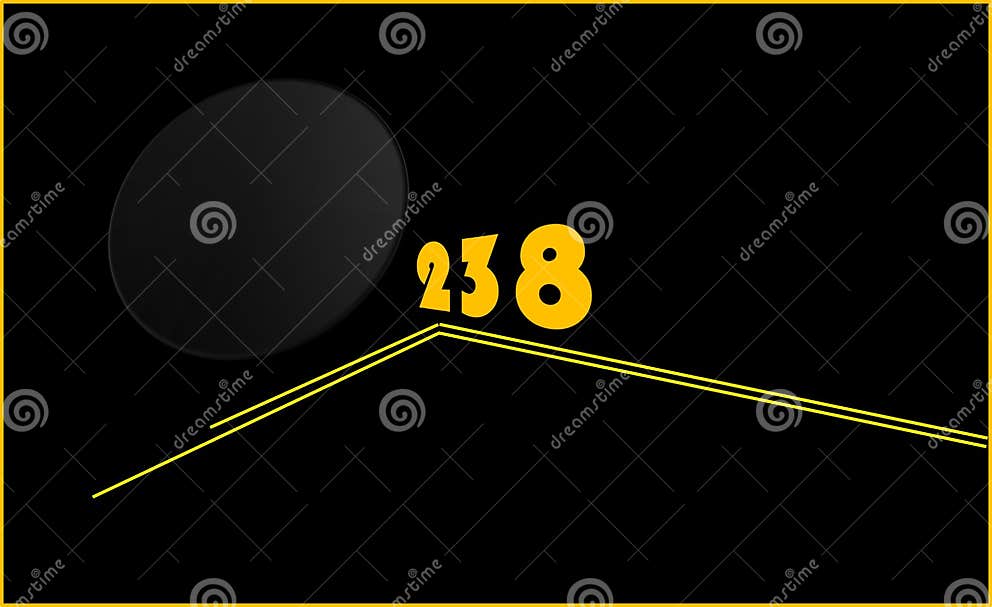 The Number 238 on a Solid Background. Illustration and Background Stock ...