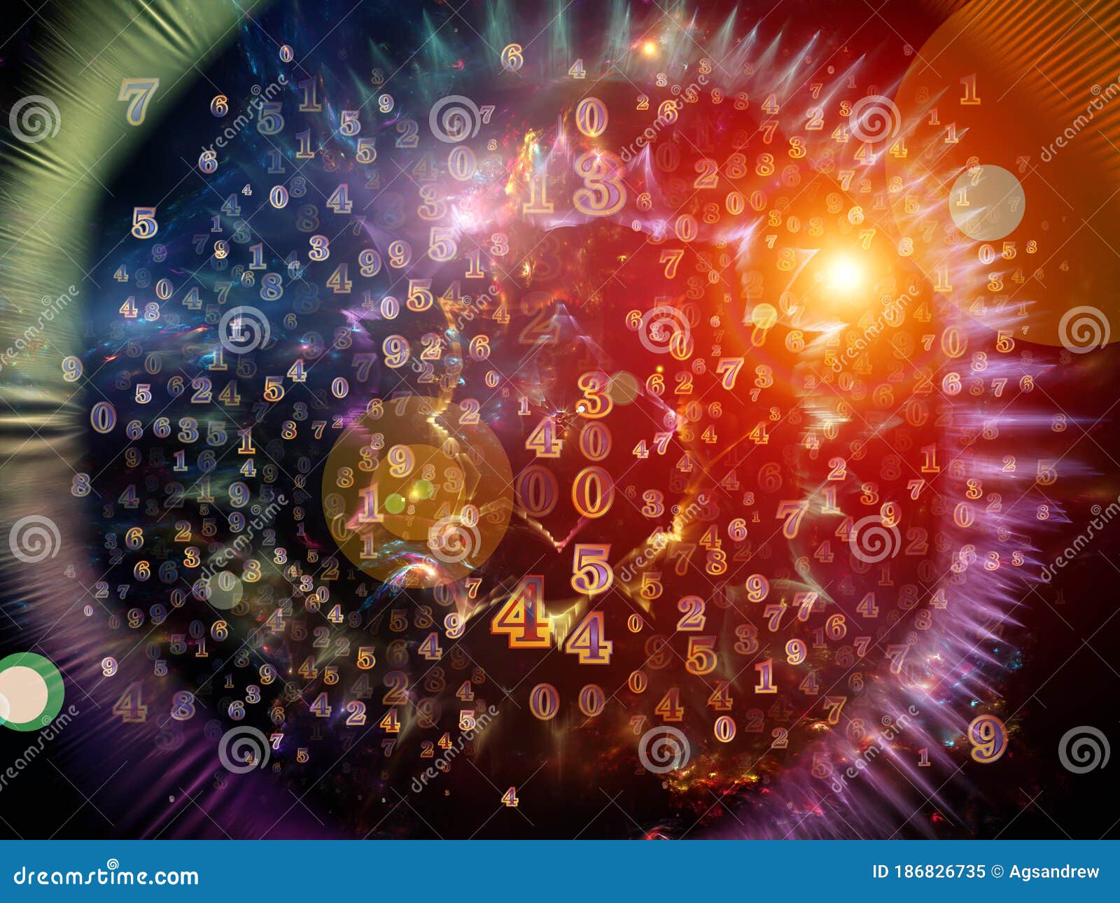 Number Source Spiral stock illustration. Illustration of abstract ...