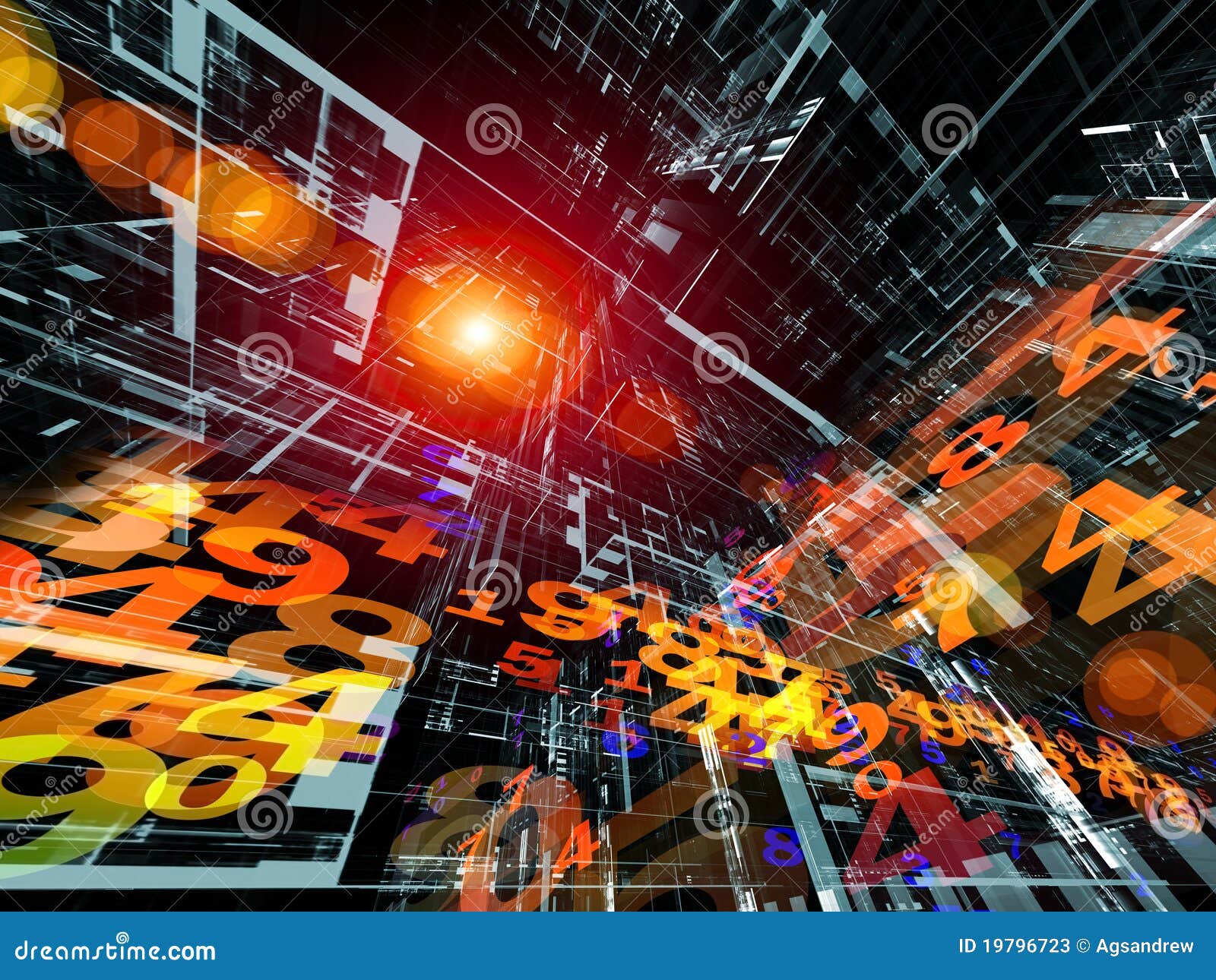 Number Space stock illustration. Illustration of design - 19796723