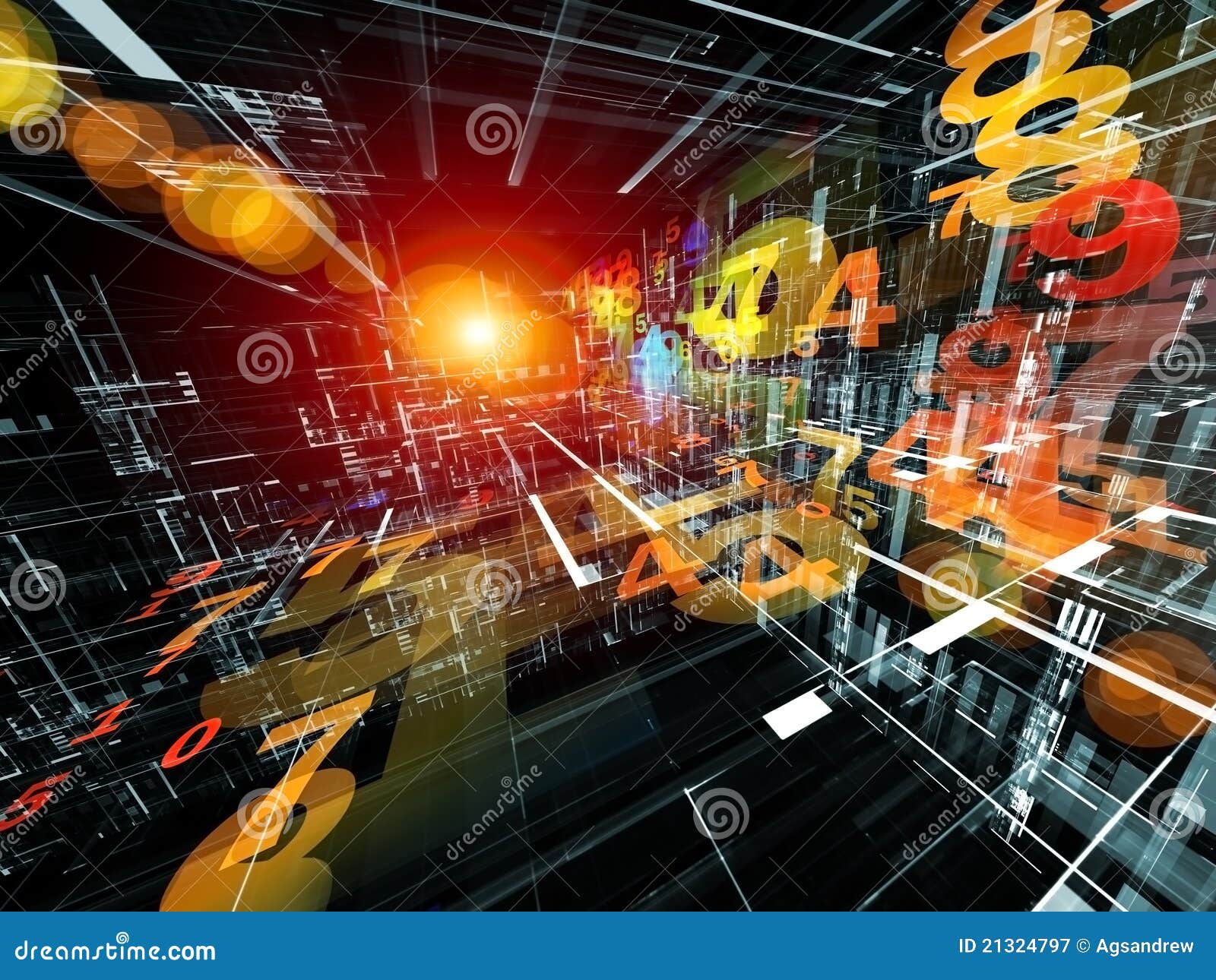 Number Space stock illustration. Illustration of code - 21324797
