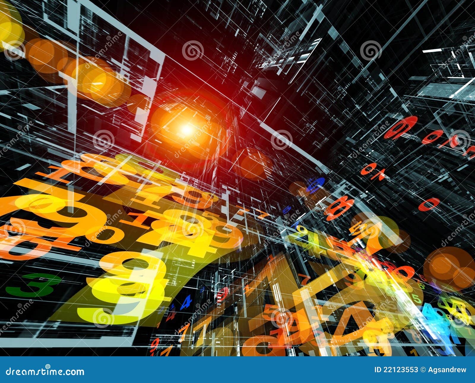 Number Space stock illustration. Illustration of motion - 22123553