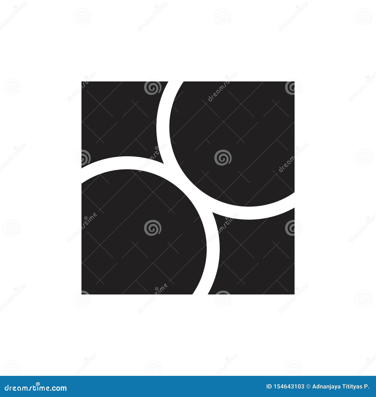 Number 8 Square Geometric Logo Vector Stock Vector - Illustration of ...