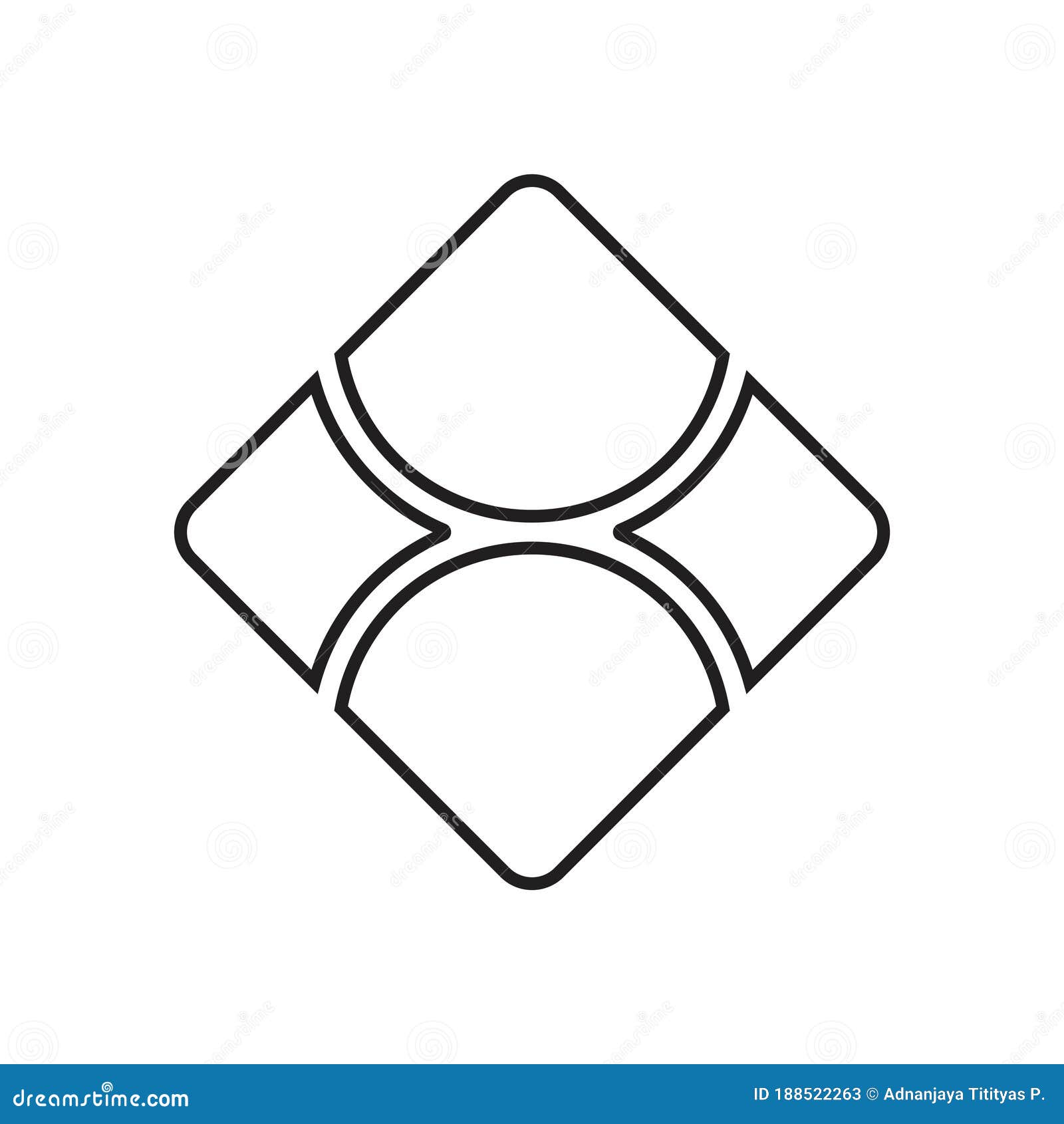 Number 8 Square Geometric Logo Vector Stock Vector - Illustration of ...