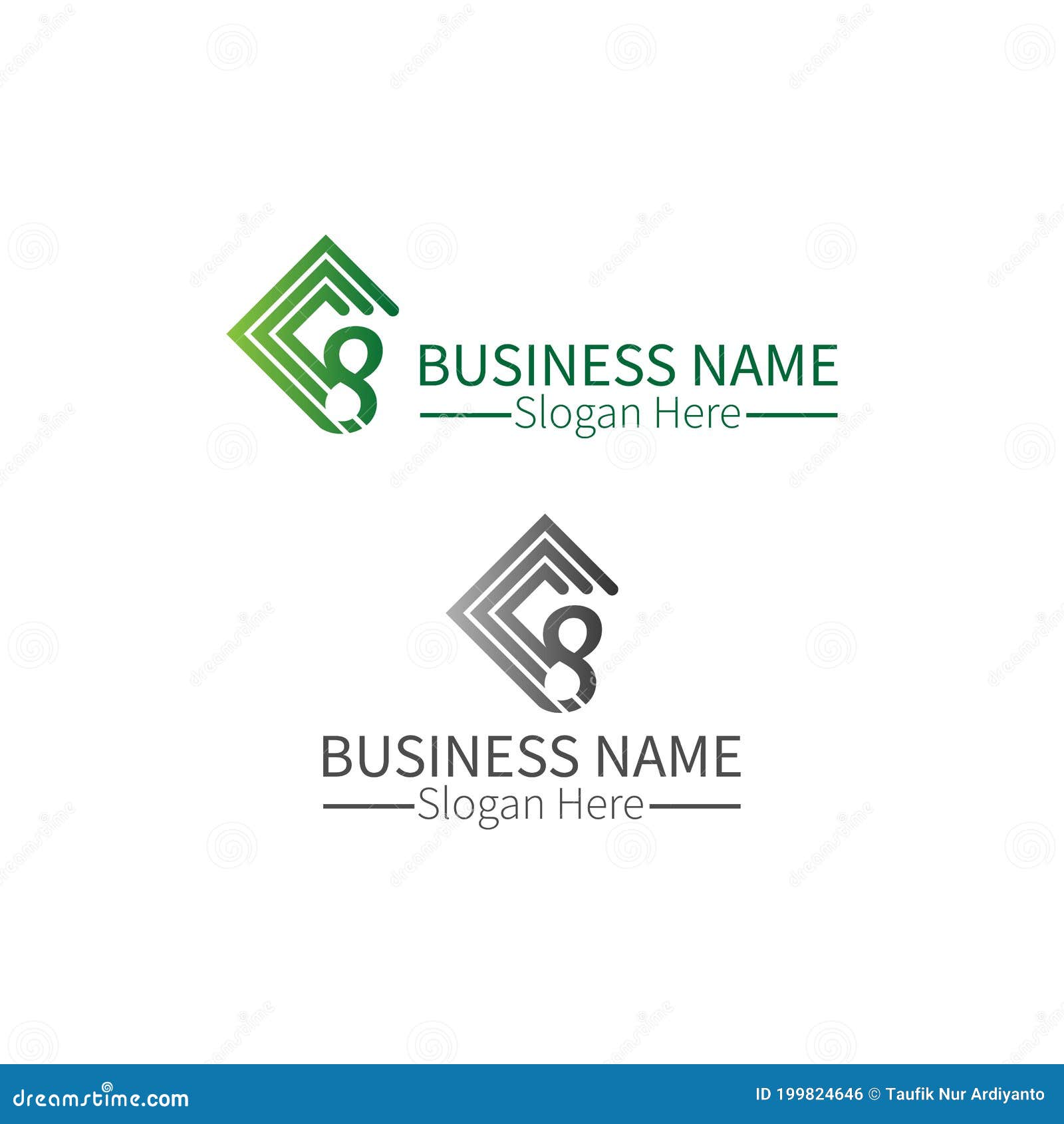 Number 8 square logo icon stock vector. Illustration of creative ...
